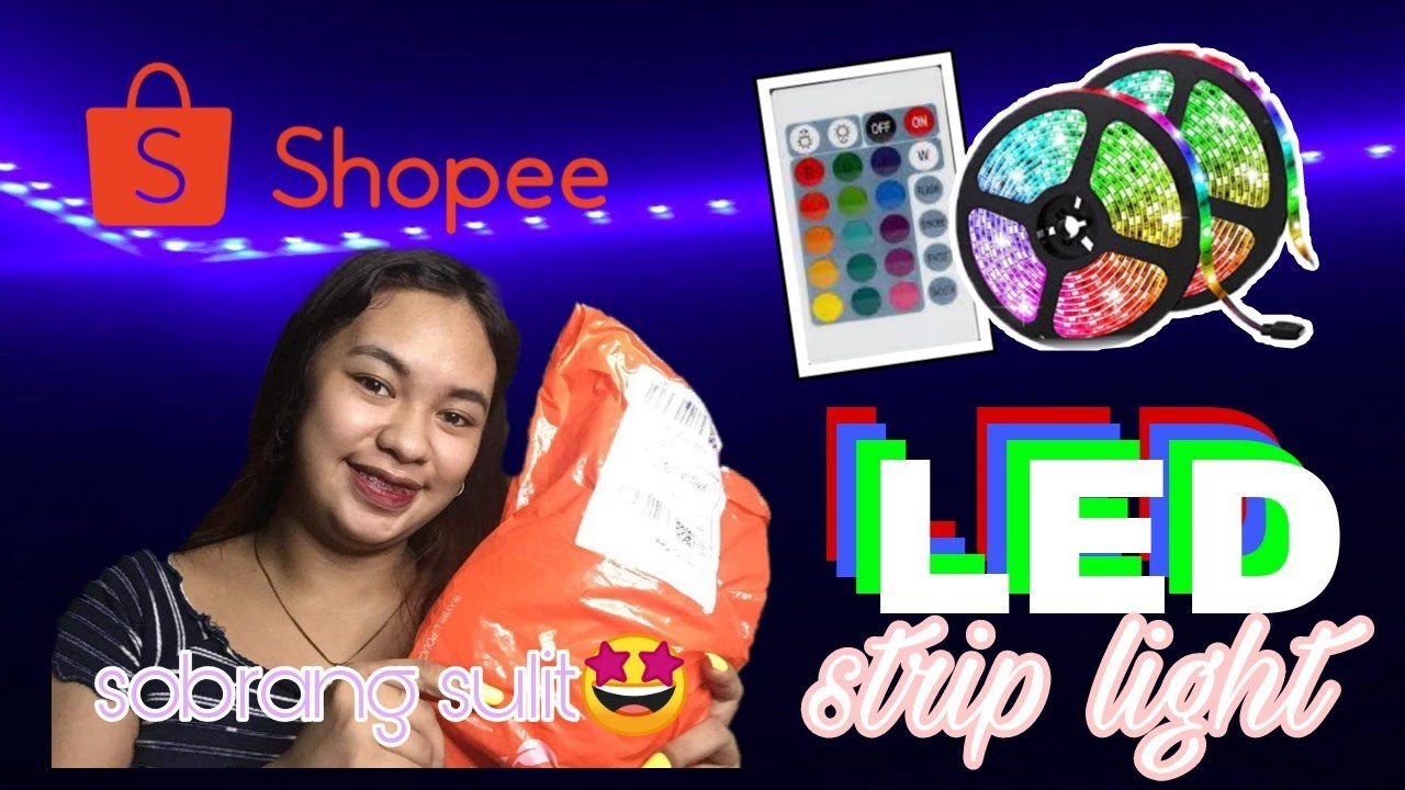 Shopee LED Strip Lights for only 247 pesos (sobrang sulit) #39 - YouTube