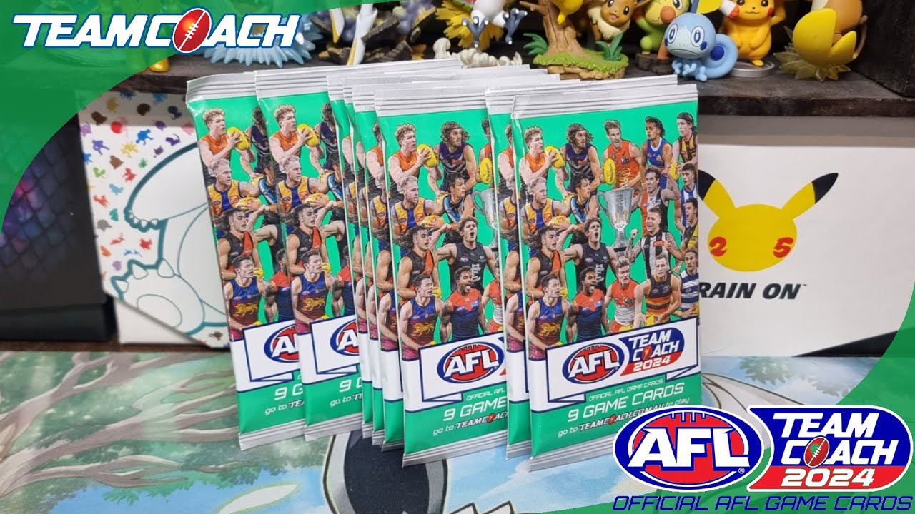 Opening 8 Random 2024 AFL Teamcoach Packs From Different Boxes - YouTube