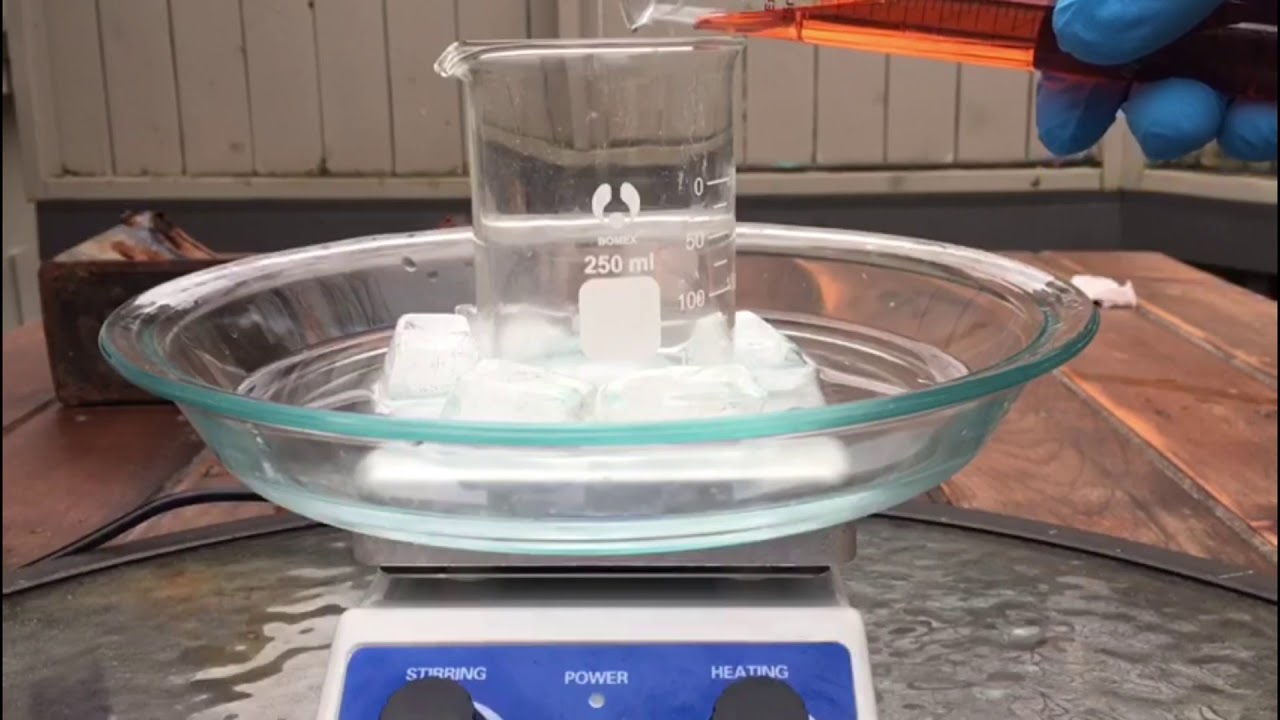 Nitrocellulose synthesis from wood pulp - YouTube