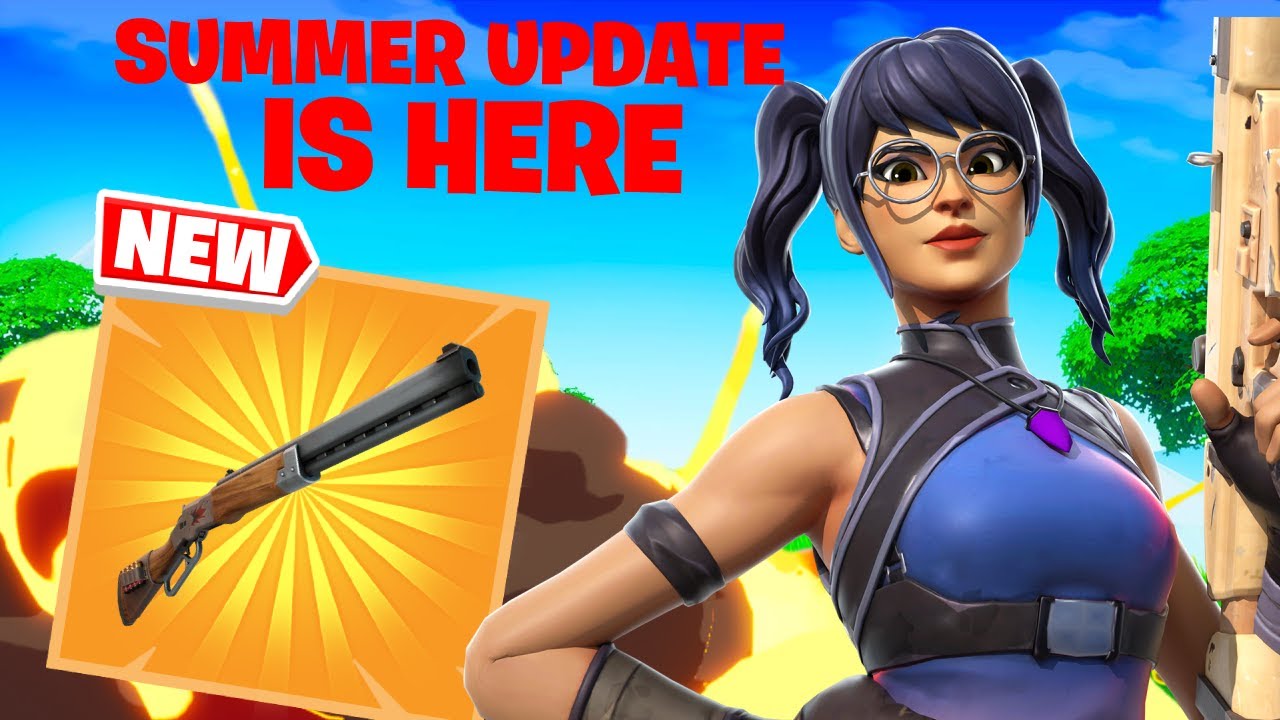🔴 Fortnite SUMMER UPDATE (NEW GUN)!!! - YouTube