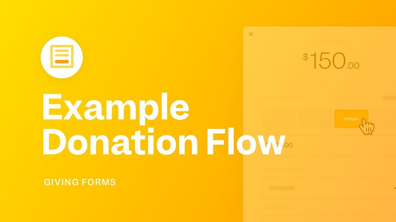 Example Donation Flow | Giving Forms | Lesson 01 - YouTube