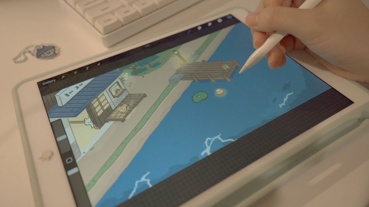 [Draw With Me 🎨] cute & aesthetic drawing on procreate, free desktop ...