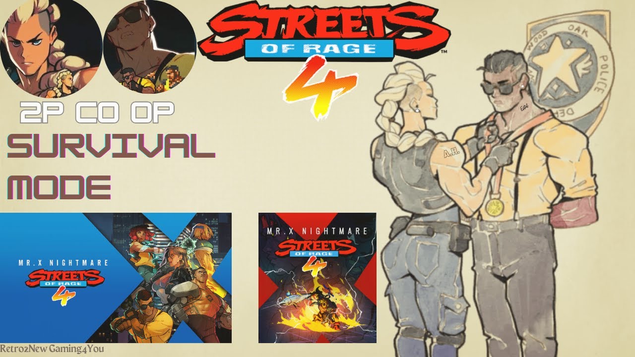 Streets of Rage 4-Survival Mode DLC (New Weekly)-SoR4 Adam & Estel-2P ...