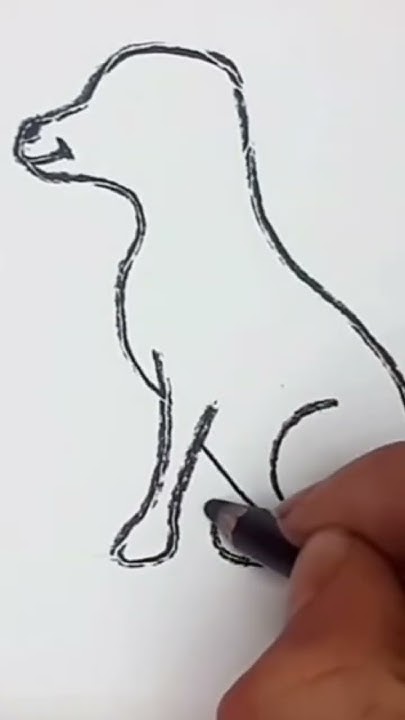 اسهل طريقة لرسم كلب🐕‍🦺👌 Youtube