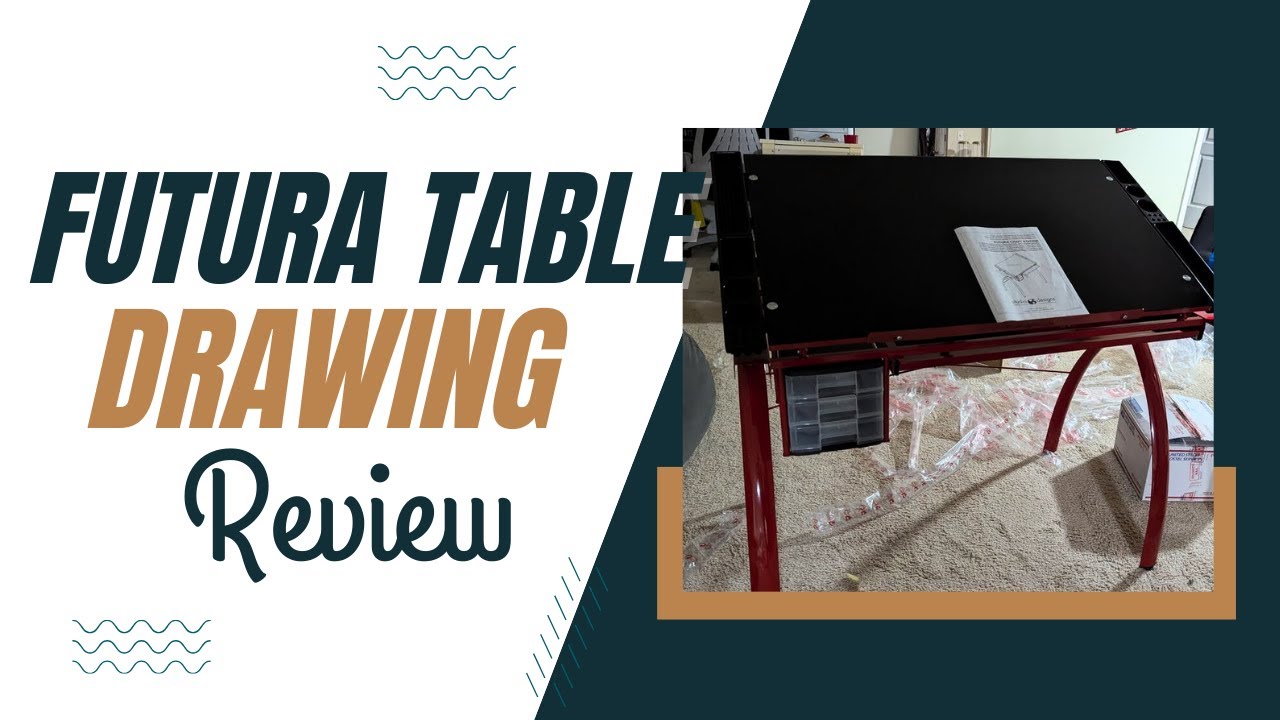 Red & Black Futura Drawing Table - Futura Crafting & Drafting Table ...