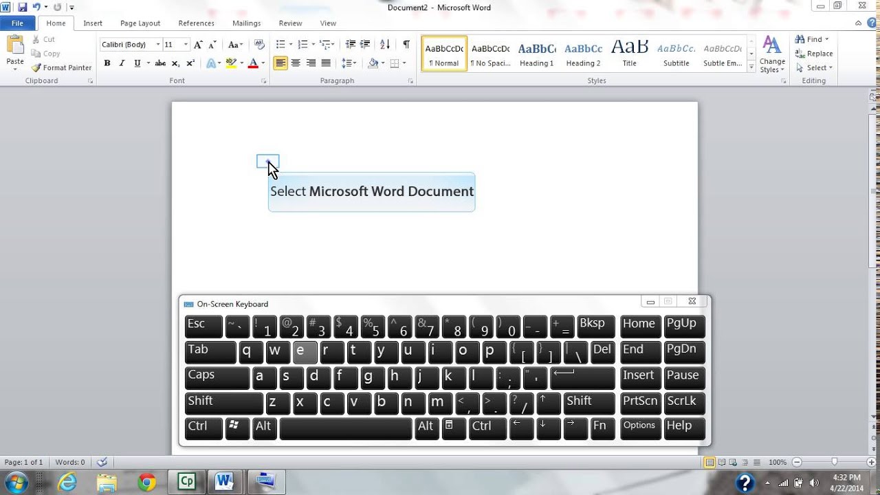 LIS7410 Windows 7 Accessibility Feature - YouTube