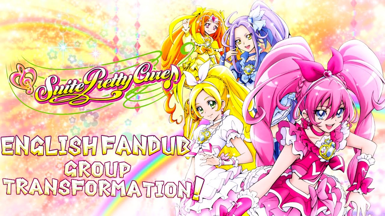 Suite Pretty Cure♪ English FanDub: Group Transformation! - YouTube