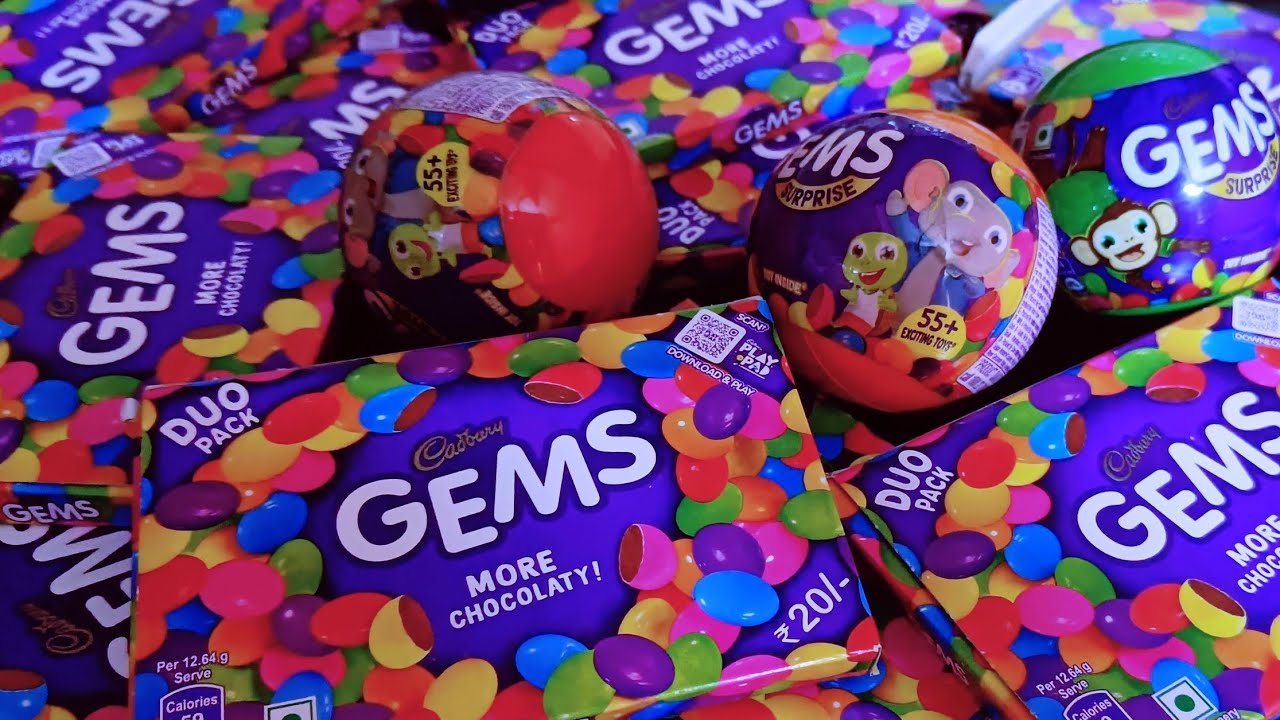 Mini Gems Chocolates, Cadbury, Lot's Of candies, chocolate opening ...