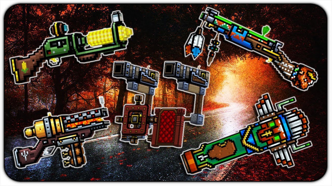 Pixel Gun 3D - All New Weapons Damage + Gameplay (Thanksgiving Battle ...