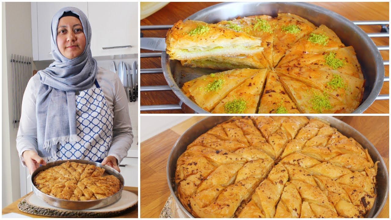 Easy Turkish Baklava 2 Ways | Walnut & Pistachio - YouTube
