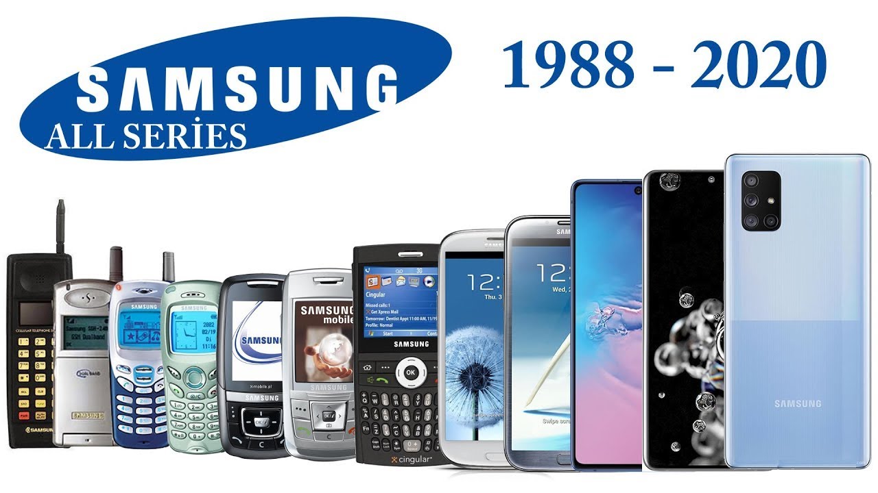 All Samsung Phones Evolution 1988 _ 2020 - YouTube