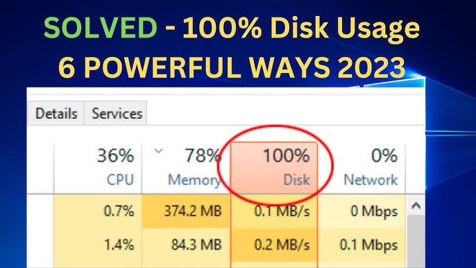 How To Fix 100 Disk Usage In Windows 10 Solved 9 Ways To Solve 100%