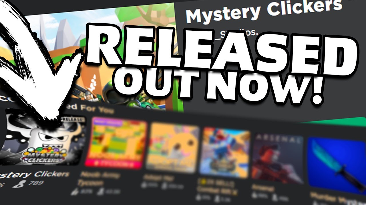 MYSTERY CLICKERS RELEASED! Brand new roblox game OUT NOW! - YouTube