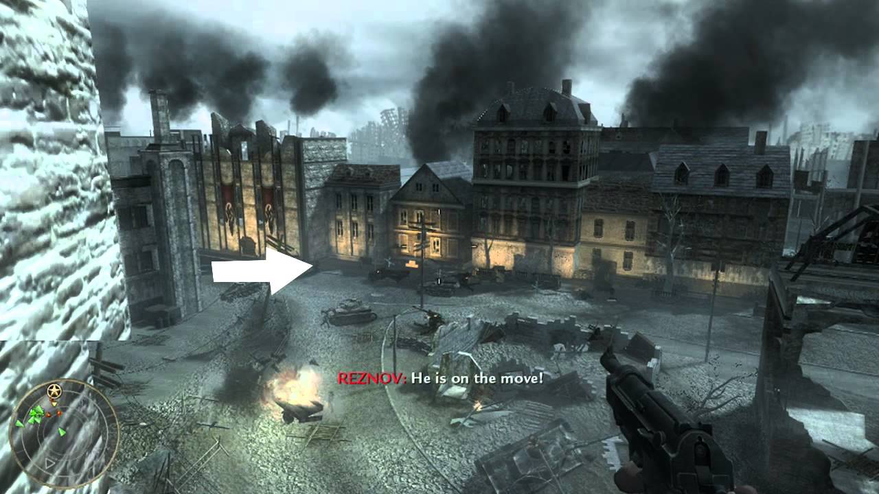 The General Amsel Trickshot w/Fail (World at War Campaign) - YouTube