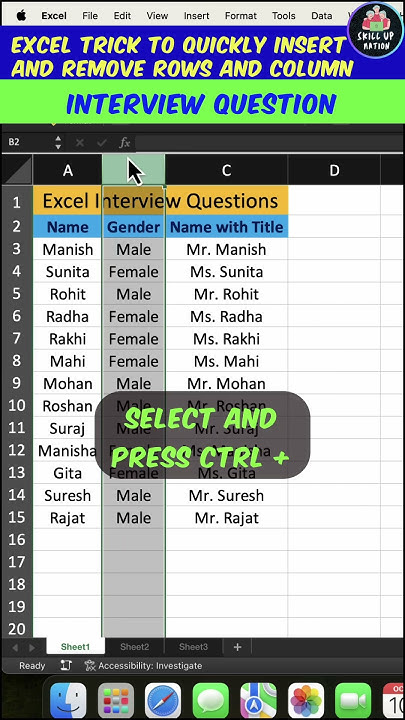 Excel Hacks for Ultra-Fast Rows & Columns - YouTube