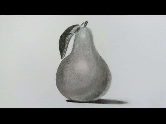 Dibujo A Lapiz De Frutas COMO DIBUJAR FRUTAS: Peras A Lapiz Paso A