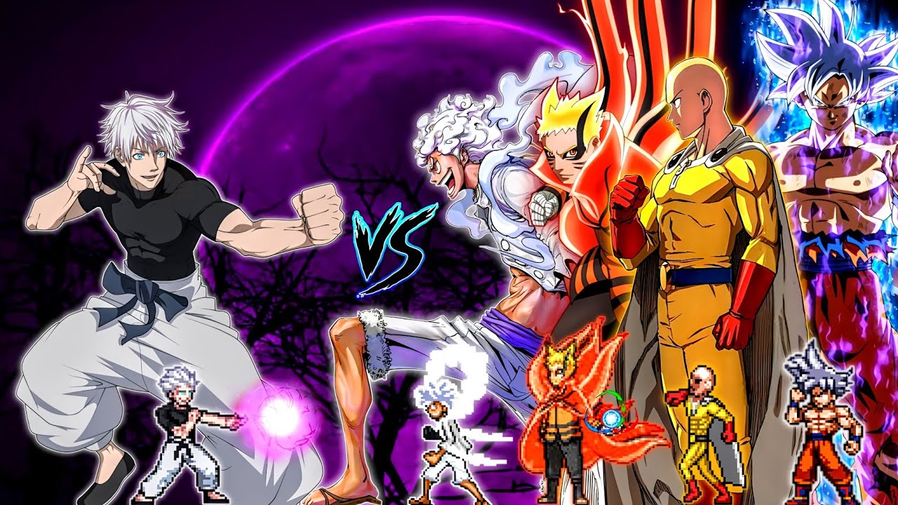 Manga Gojo V4 OP (New) VS Goku Perf MUI V2 OP, TC Luffy OP, Acc Saitama ...