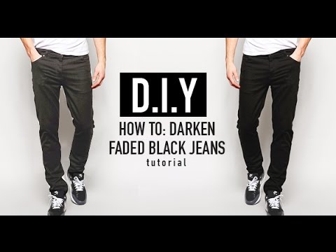 HOW TO: RE-DYE FADED BLACK JEANS (D.I.Y TUTORIAL) | JAIRWOO