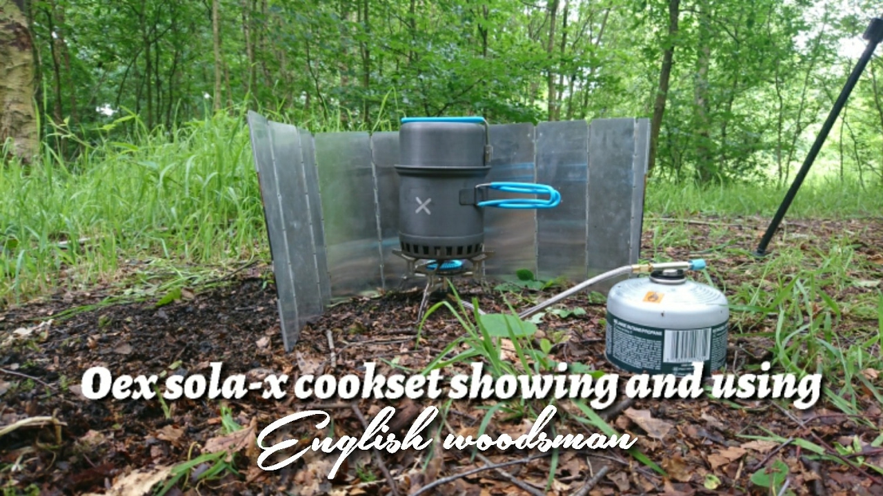 Sola-x cookset from oex showing and using + oex xt-3 gas stove - YouTube