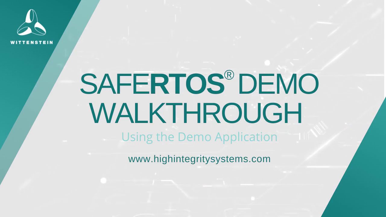 Using SAFERTOS Demos: Using The Demo Application - YouTube