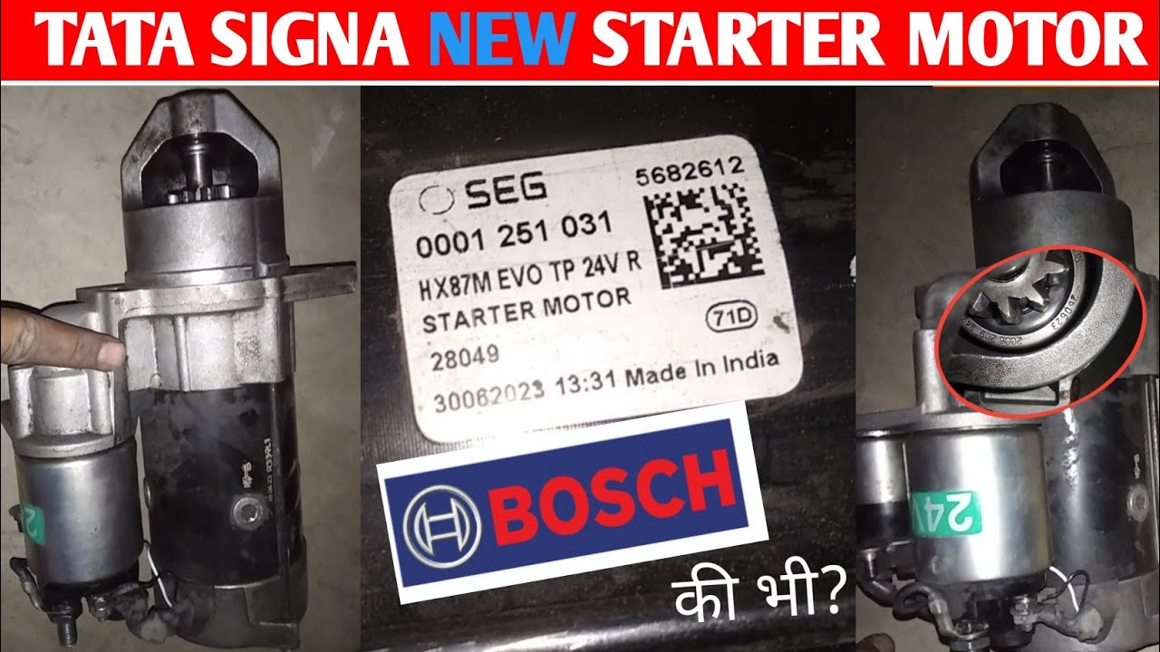 Bosch Tata Signa Starter Motor| Bosch Starter Motor Use Tata Signa 16 ...