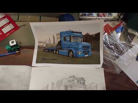 scania t cab r730 drawing - YouTube