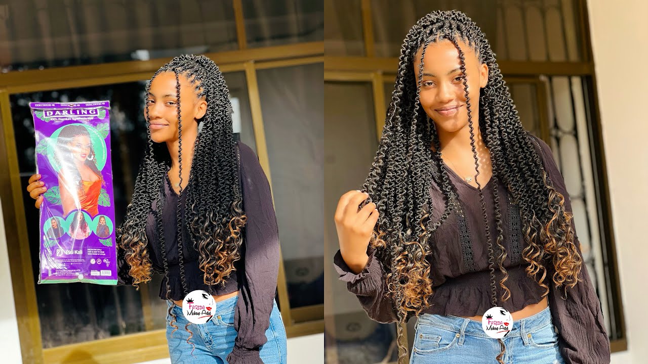 🆕Jinsi ya kusuka nywele mpya ya PISI KALI BRAIDS | Pisi kali Braids ...