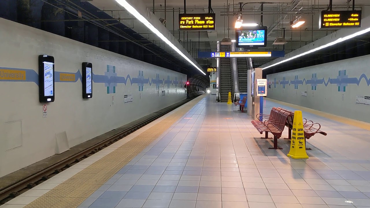 Edmonton Transit Service University LRT Station - YouTube