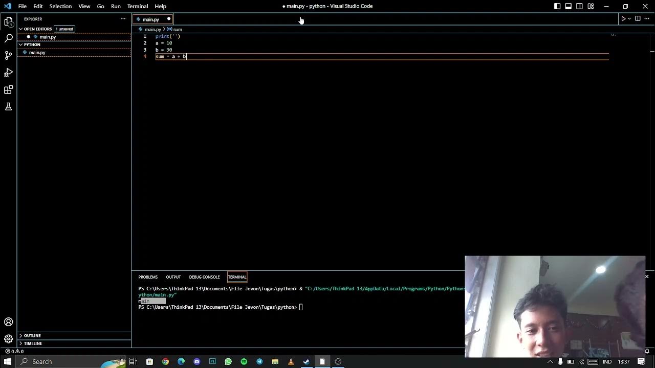 Tutoriall Python pt1 - YouTube