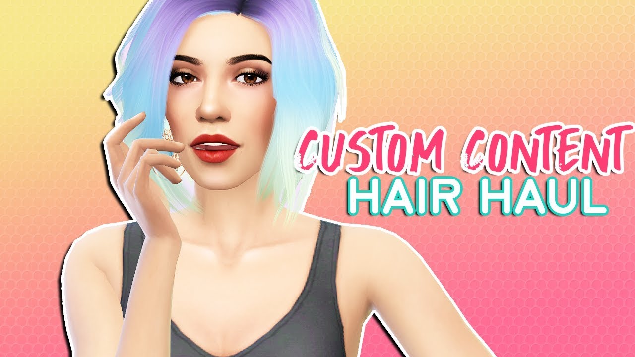 Custom Content Hair Haul! | Hunting For Mermaid Hair | The Sims 4 - YouTube