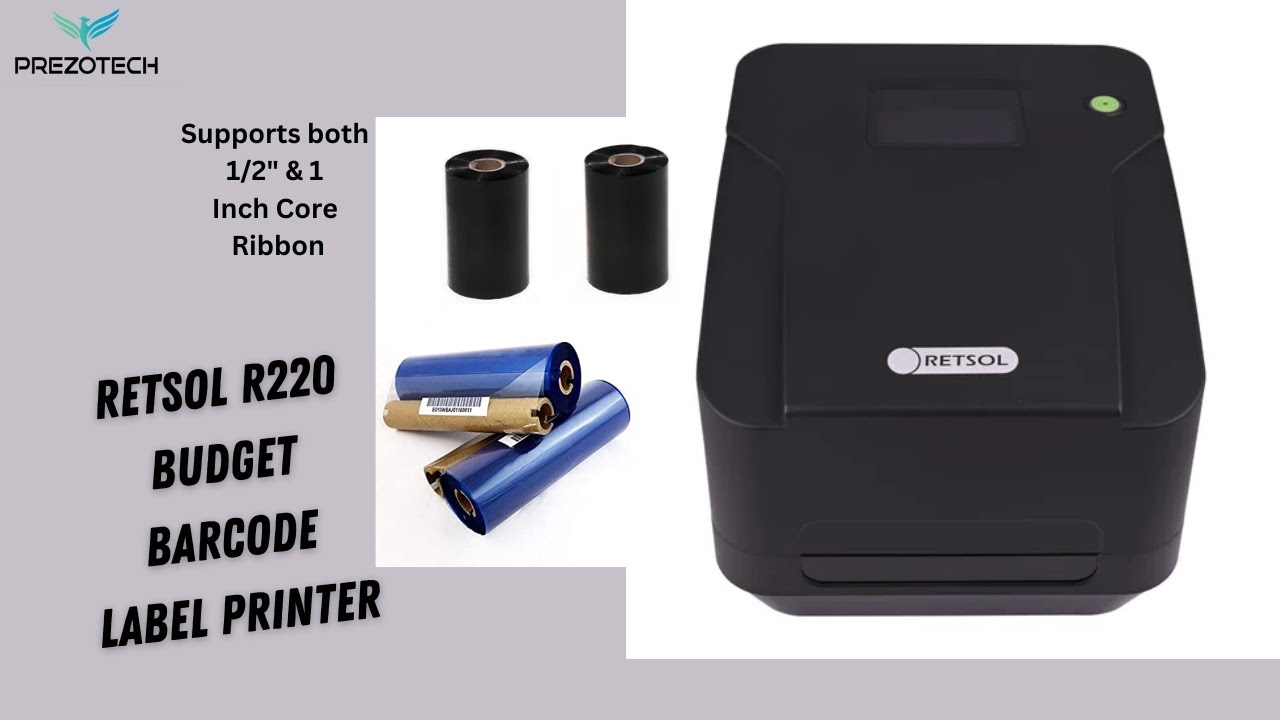 Retsol Barcode Printer | Budget barcode label printer | Full Setup Video . - YouTube