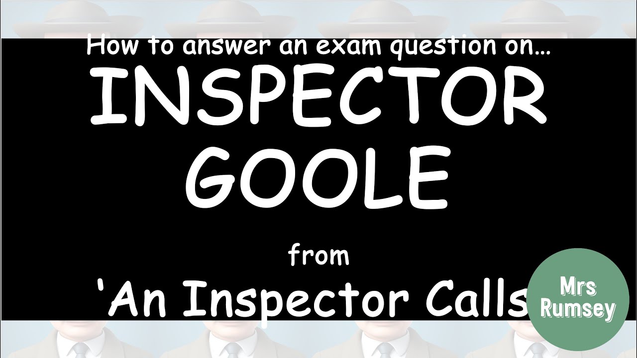 Analysis of Inspector Goole from 'An Inspector Calls' - YouTube