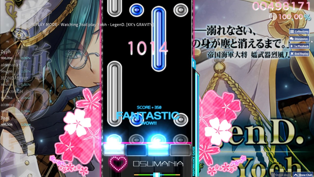 osu mania Yooh - LegenD. KK's GRAVITY - YouTube