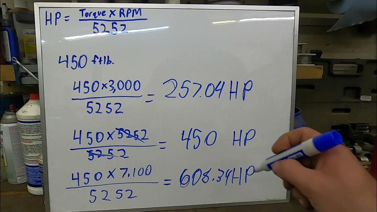 Horsepower, Torque, and RPM by Gear Calculations - YouTube