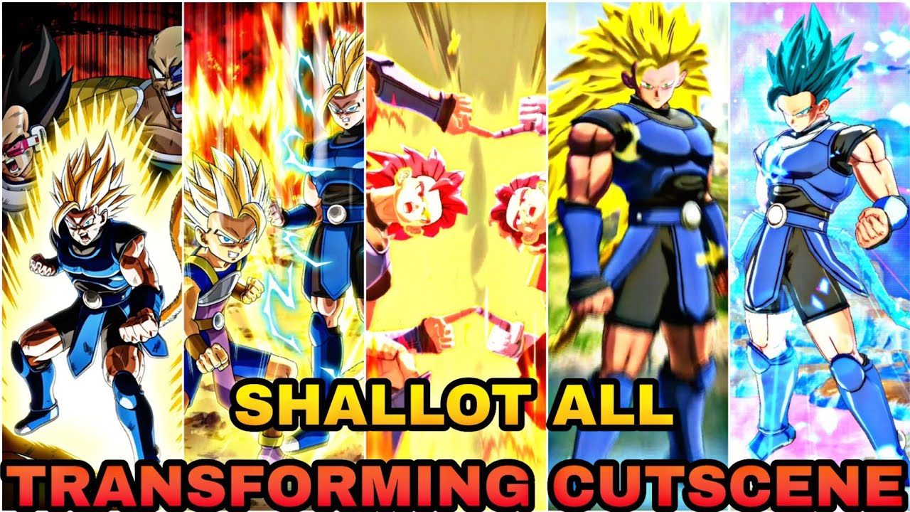 SHALLOT ALL TRANSFORMING CUTSCENE!! 🔥 IN DRAGON BALL LEGENDS - YouTube
