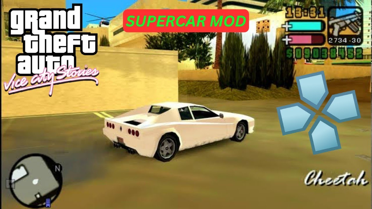 GTA VICE CITY STORIES SUPERCAR MOD PSP || GTA VCS CHEAT DEVICE MOD ...