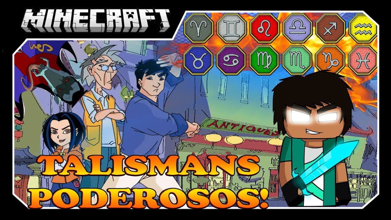 Minecraft - TALISMÃS PODEROSOS! - Jackie Chan MOD! - YouTube