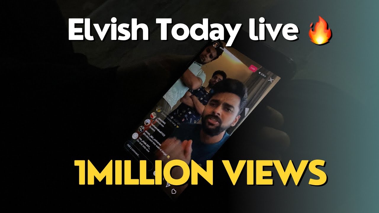Elvish Yadav today’s live || Elvish Yadav record break live || - YouTube