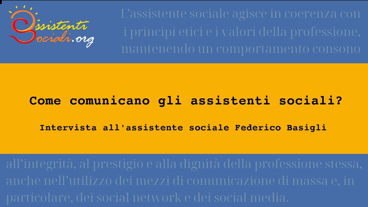 Come comunicano gli assistenti sociali? - YouTube