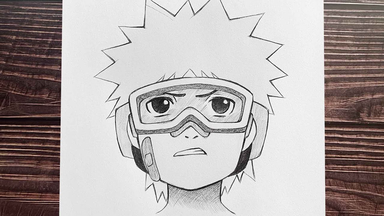 Easy anime sketch | how to draw Obito - [Naruto] | anime boy drawing ...