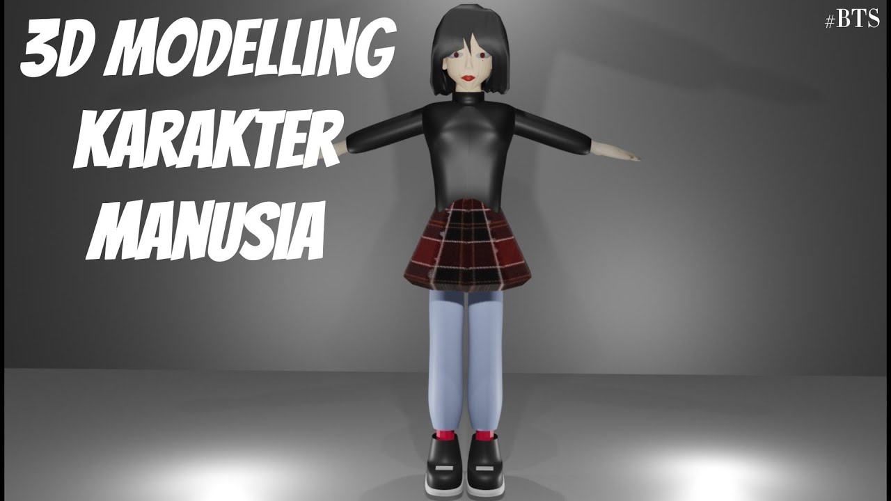3D MODELLING - MEMBUAT KARAKTER MANUSIA | BLENDER - YouTube