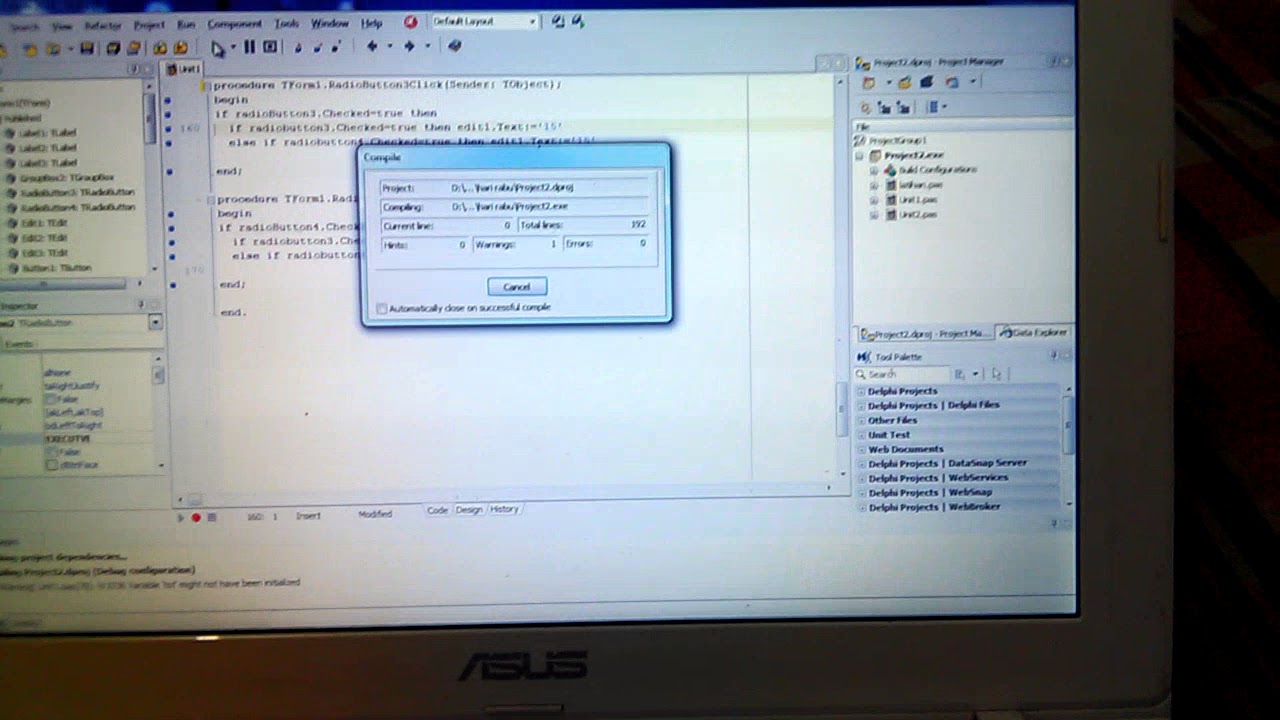 pemrograman delphi-aldi - YouTube