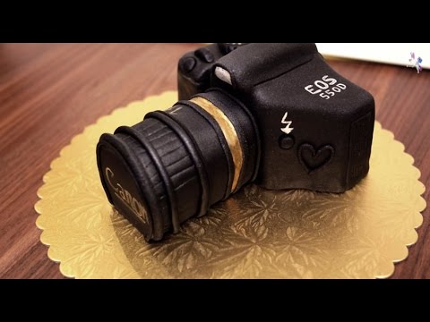 Canon-Kamera Torte - Camera Cake Tutorial - Canon Kuchen - von Kuchenfee - YouTube