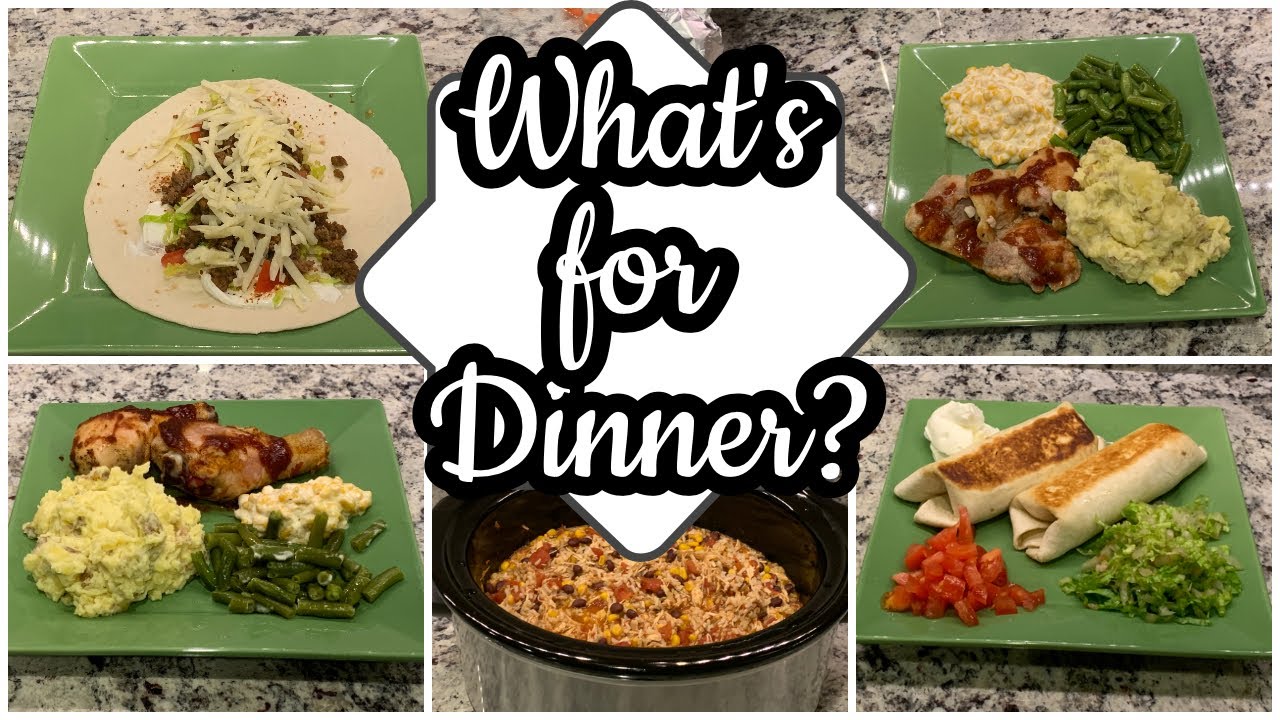 EASY DINNER IDEAS | WHAT'S FOR DINNER? | REAL LIFE WEEK OF MEALS |WEEK ...