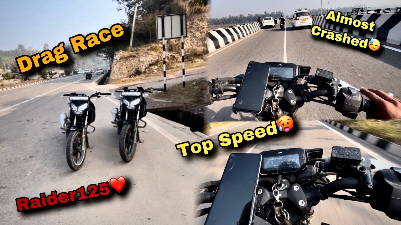 Raider 125 Drag Race | Raider 125 Top Speed | Raider 125 Marvel Edition ...