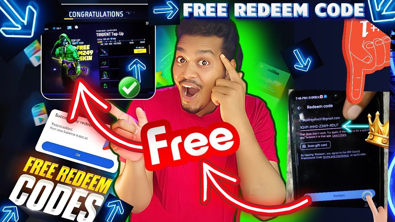 100%Free REDEEM CODE Google Play | #redeemcode How To Get Free Redeem Codes | Free Redeem Code ...