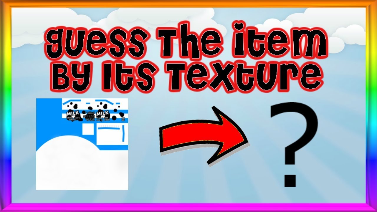 Guess The items By Its Texture | BrickHill - YouTube