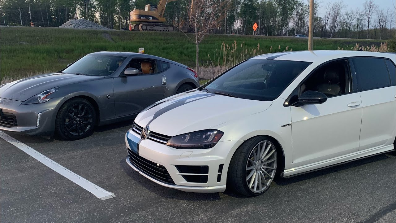 Golf r stage 2 vs 370z stock - YouTube