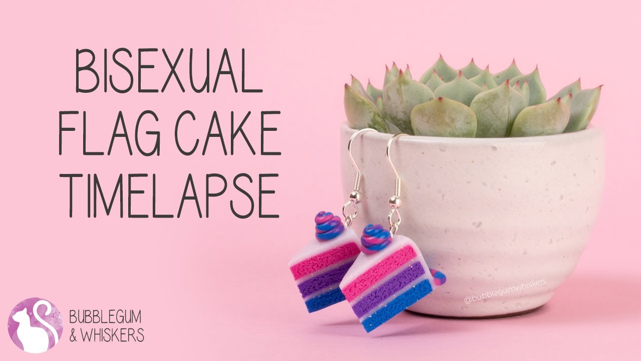 Bisexual Flag Cake Timelapse - YouTube