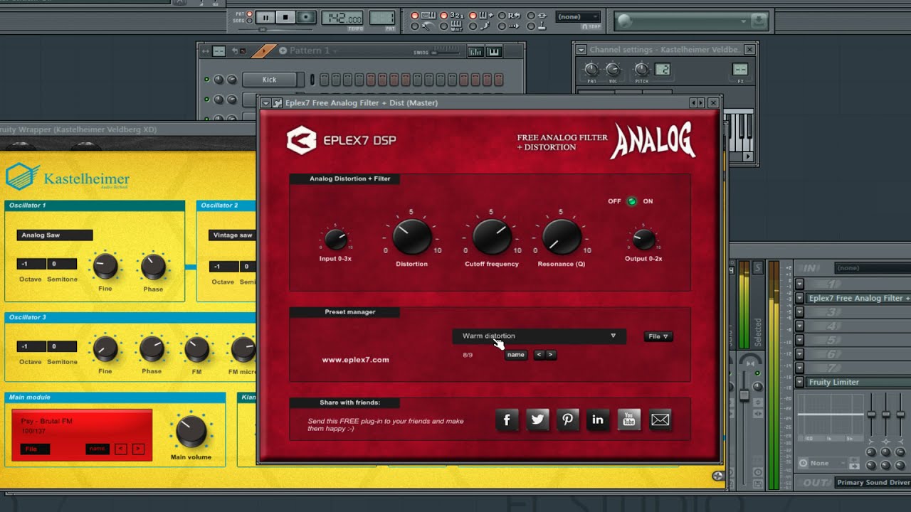 Eplex7 Free VST filter plugin with Psytrance FM Synth extreme analog ...